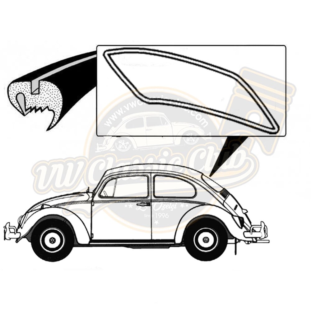 Rear Window Seal - VW Classic Club | Volkswagen Beetle Spare Parts