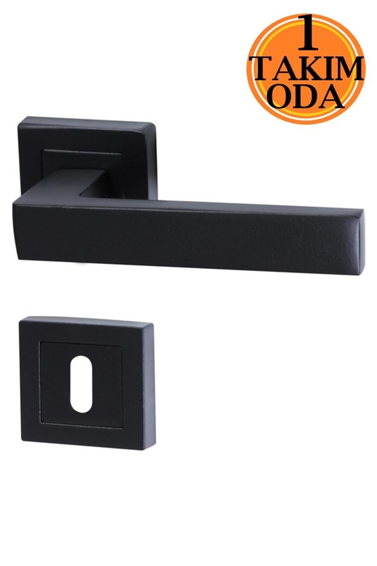 Nobel Avanti Mat Siyah Rozetli Oda Kapı Kolu