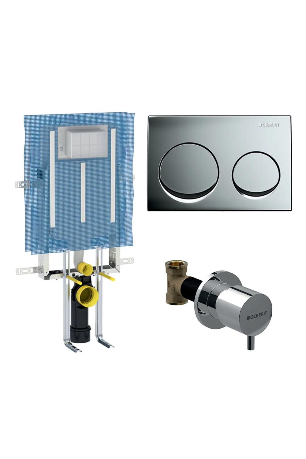 Geberit Alpha Asma Klozet İçin Gömme Rezervuar Set