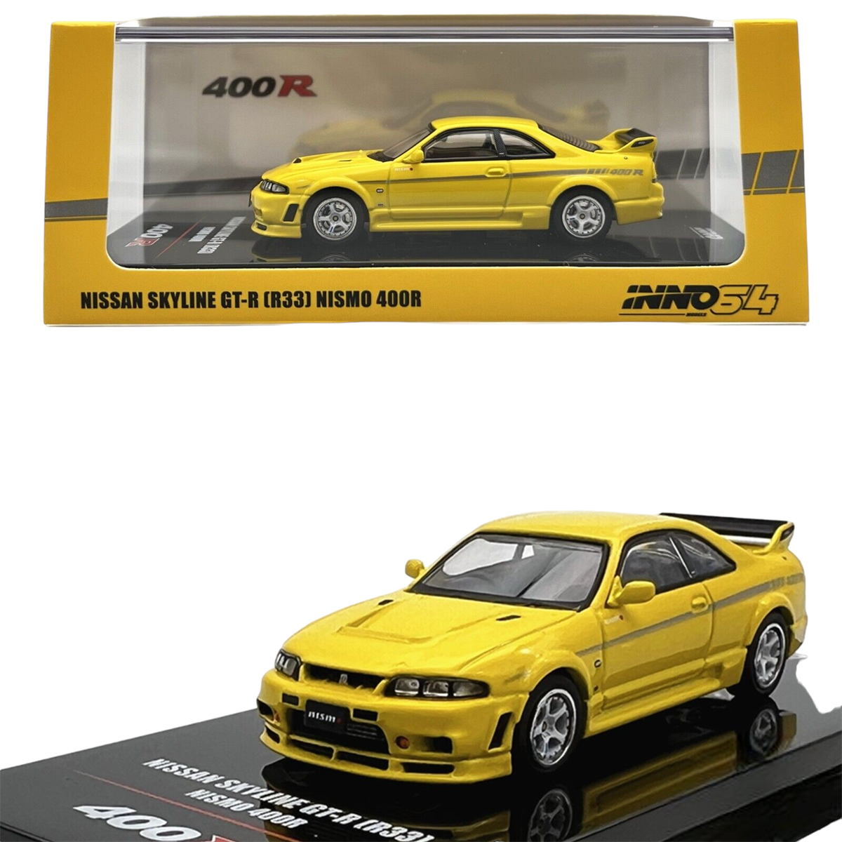 İNNO64 Nissan Skyline GT-R R33 Nismo 400R Sarı | diecastpazar