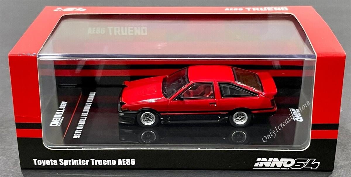 İNNO64 Toyota Sprinter Trueno AE86 Red | diecastpazar