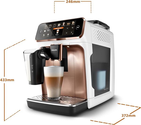 Philips EP5443/70 Tam Otomatik Espresso Makinesi, LatteGo Süt Sistemi, AquaClean Filtre