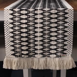 Lucia Örme Runner Pamuklu Dantel Püsküllü Runner 35x145 Cm Masa Örtüsü ...