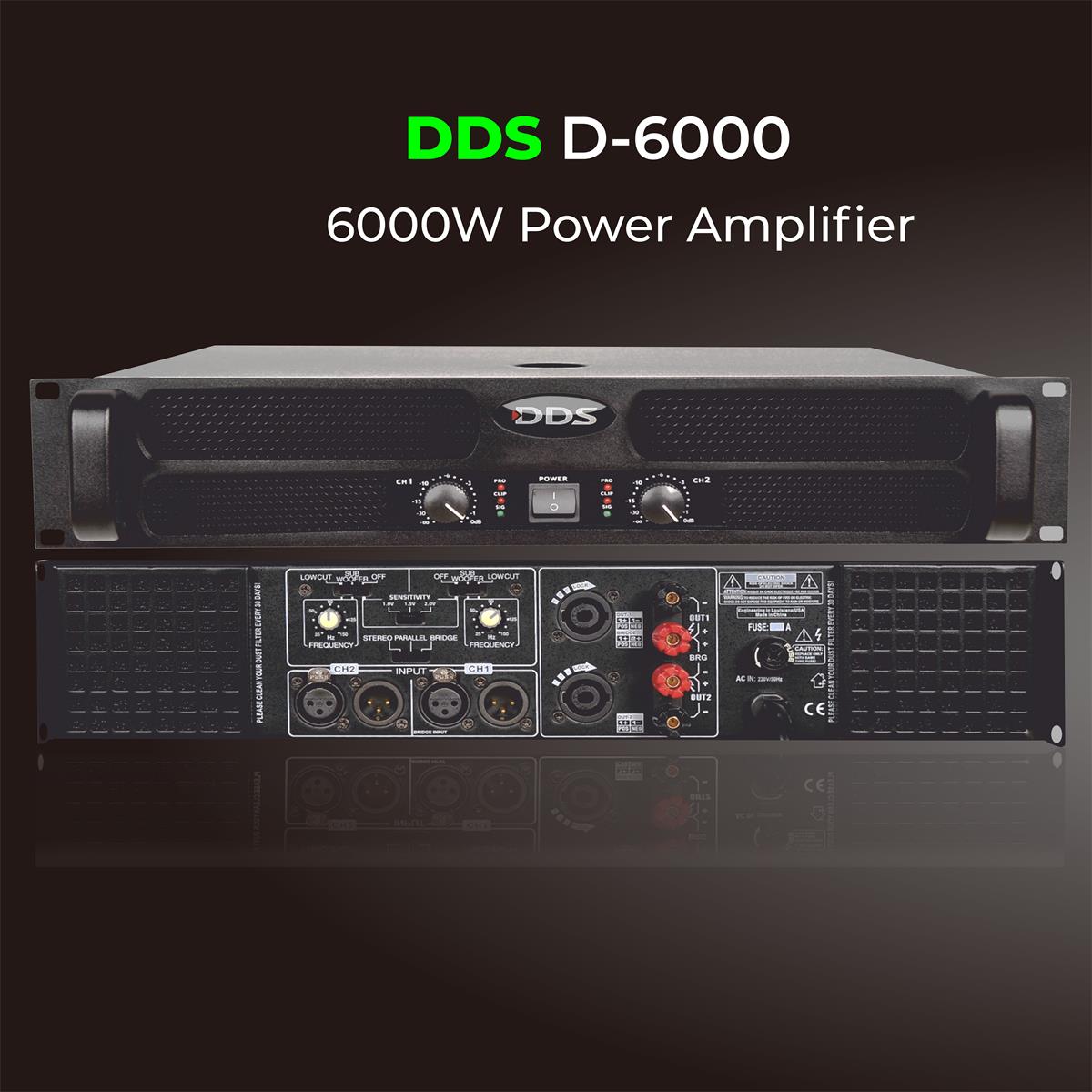 DDS D6000 Power Amplifier