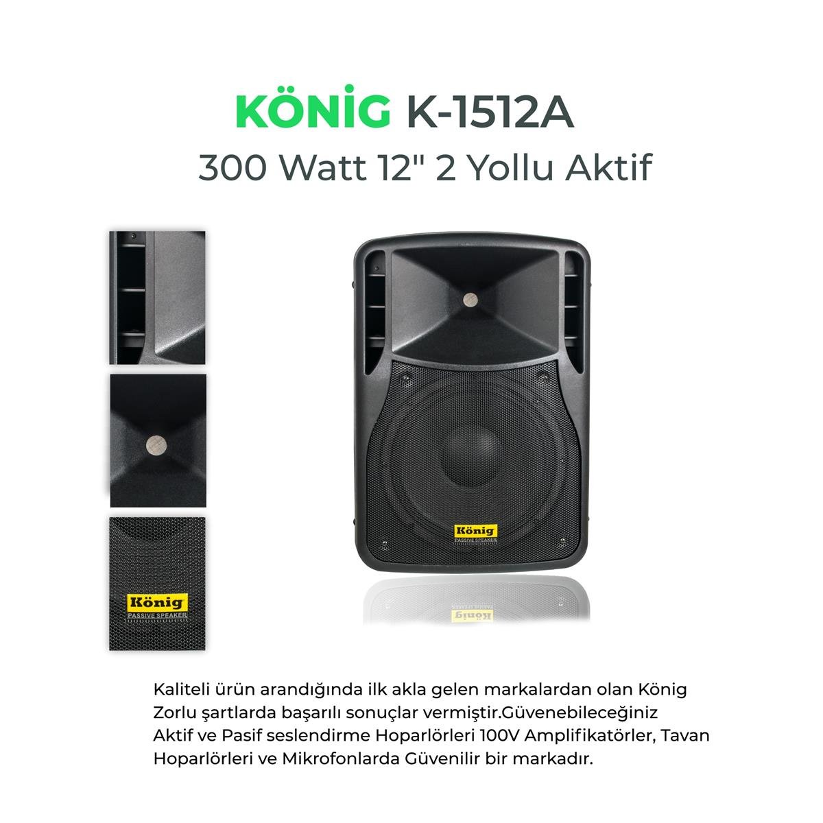 König K–1512 A Aktif Hoparlör