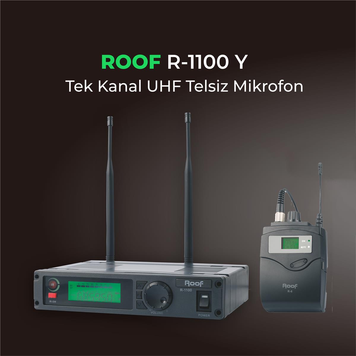Roof R–1100 Kablosuz Yaka Mikrofonu