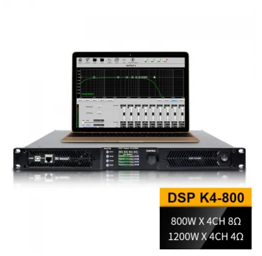 Sinbosen K4-800 DSP 4 Kanal Digital DSP Power Amplifier Amplifikatör