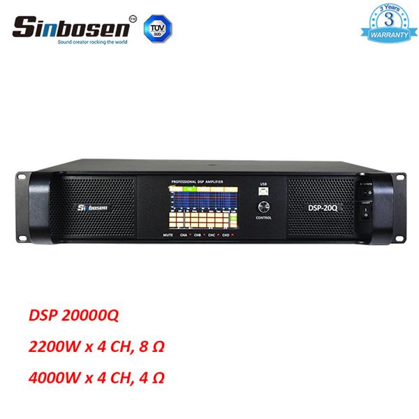 Sinbosen DSP20000Q 4 Kanal Subwoofer Digital DSP Yüksek Kaliteli Power Amplifier Amplifikatör