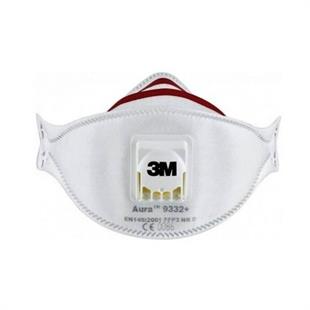 3M™ Aura™ 9332 Ffp3 Ventilli Solunum Koruyucu Maske - 10`lu Paket