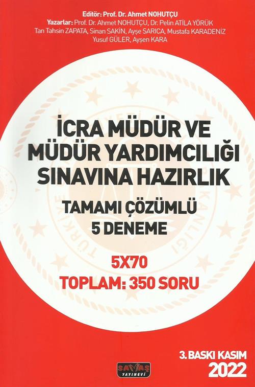 İcra Müdür ve Müdür Yardımcılığı Sınavına Hazırlık, Ahmet Nohutçu - Kitap