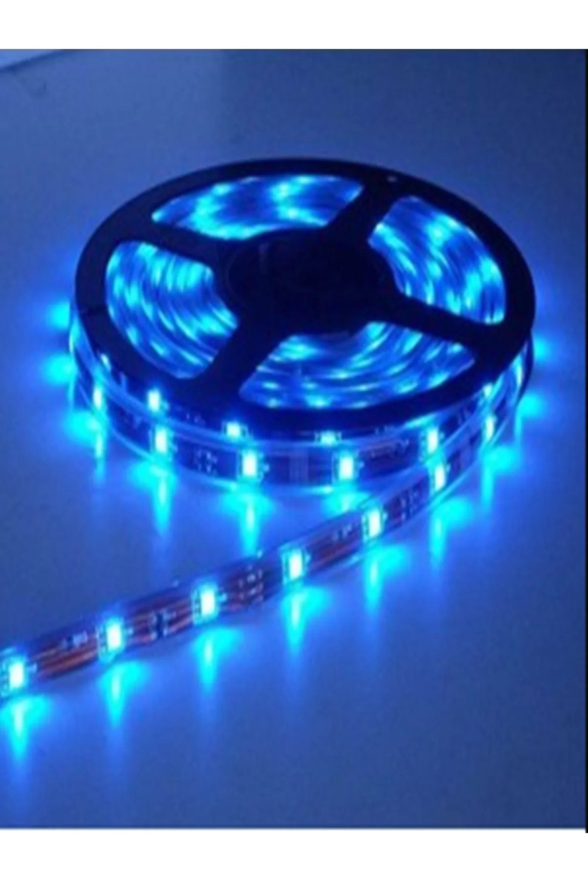 10 Çipli Şerit LED Işık Aydınlatma Mavi Işık 5 m Iç Mekan