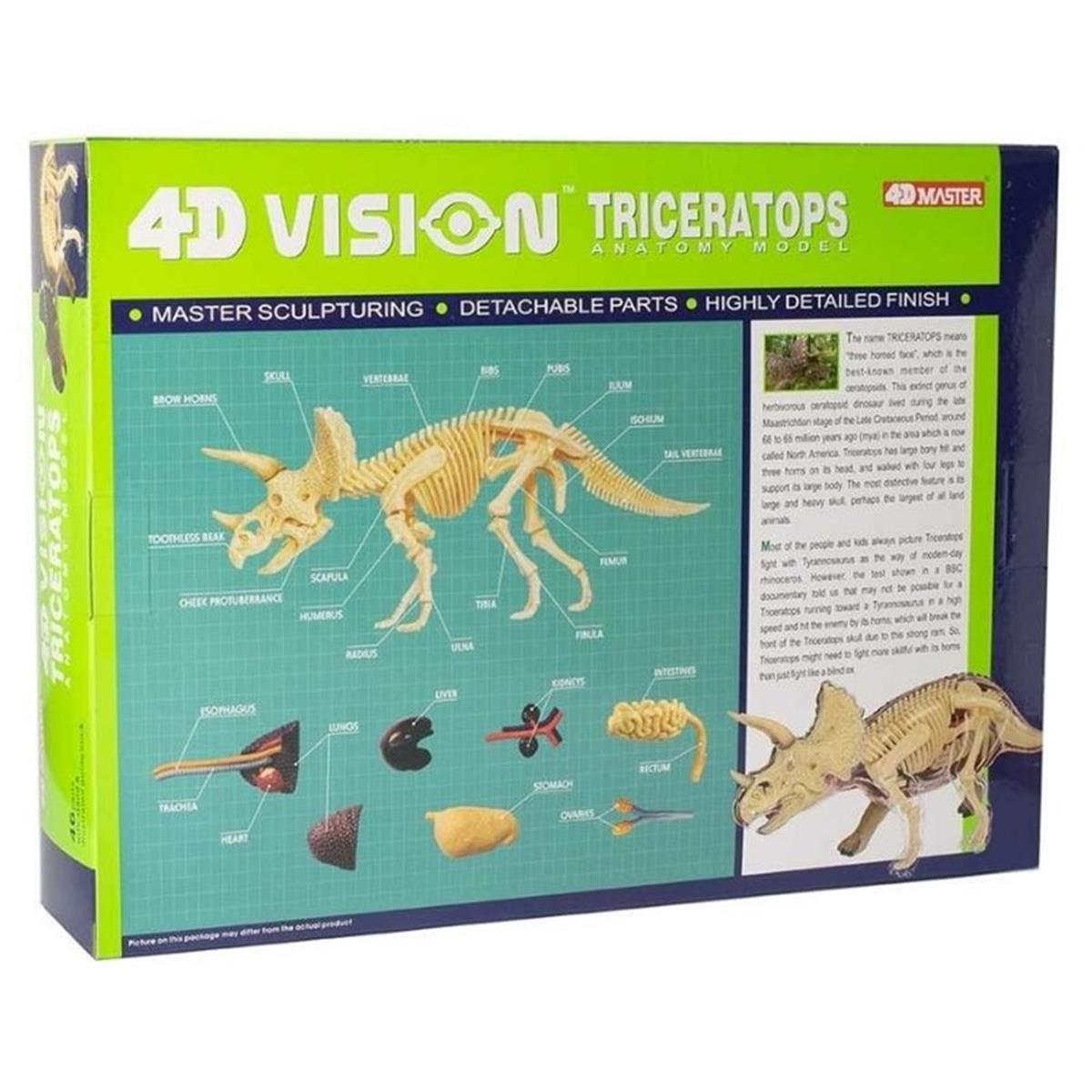 4D Master Vision Oyuncak Triceratops Anatomi Modeli - Oscar Eğitim Araçları