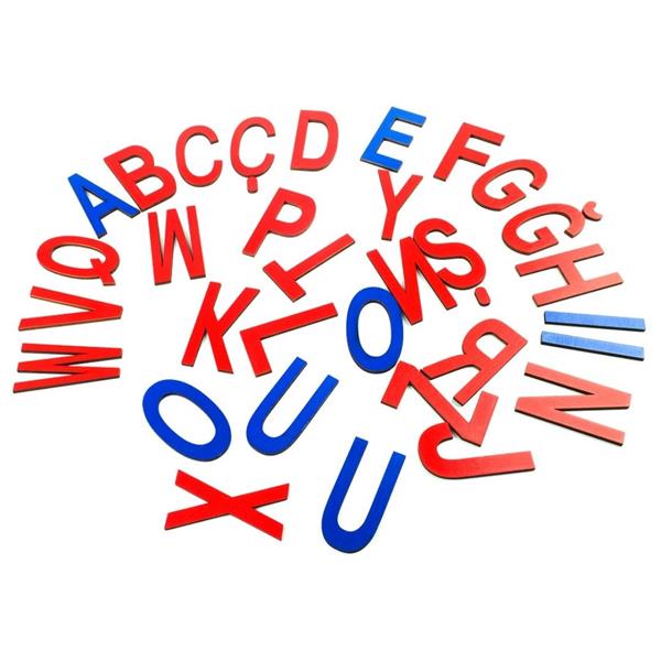 Kesme Harfler - Hareketli Alfabe Büyük Harfler (Kutusuz)