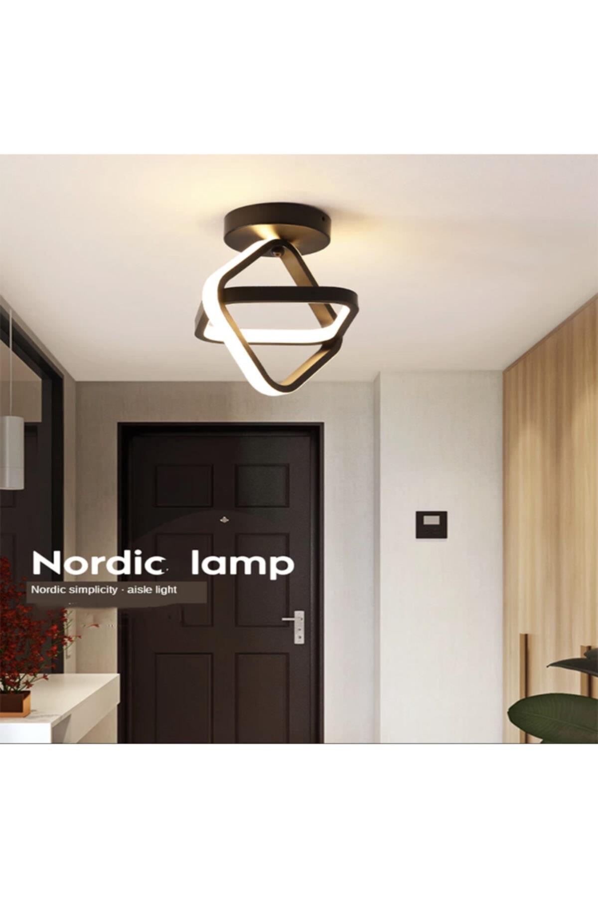 Modern Plafonyer Tavan Led Avize Koyu Kahverengi Ledli Avize Ithal Ürün