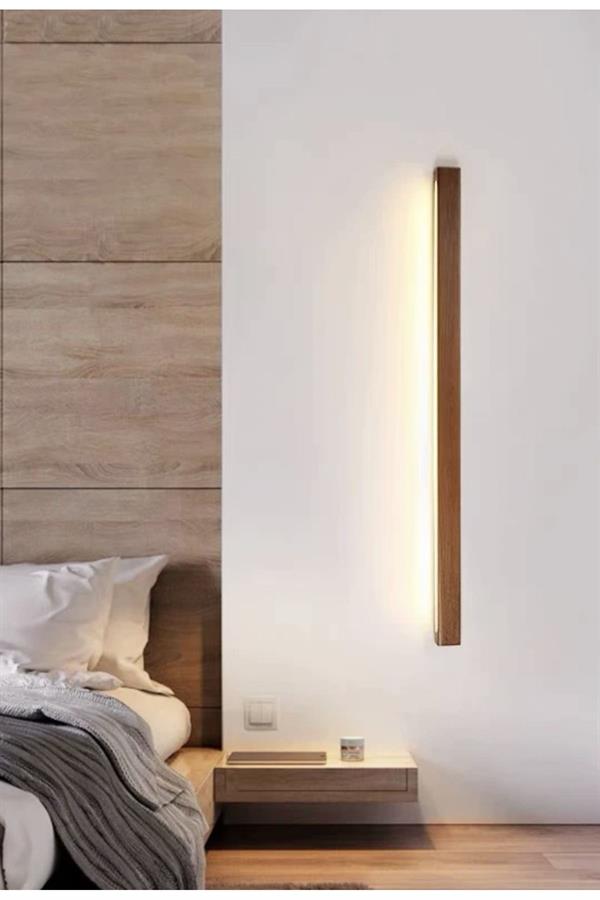 Modern Led Aplik Ahşap Naturel Ledli Aplik Gün Işığı Led
