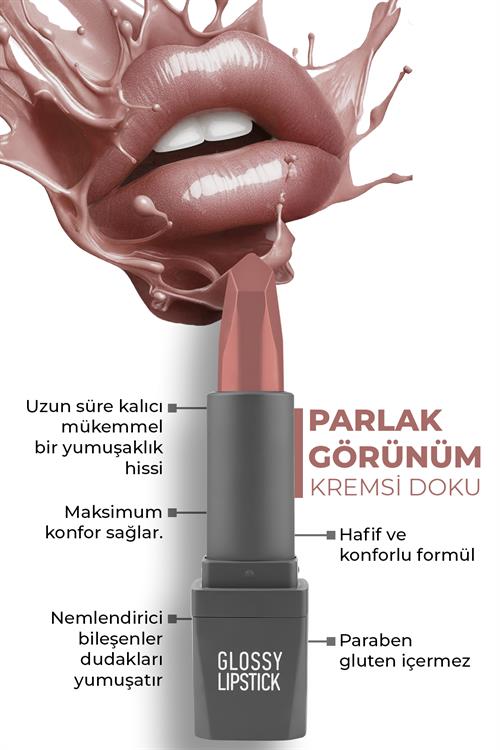 Parlak Ruj - Nemlendirici Etki - Glossy Lipstick 315 Glossy Plum - Alix ...