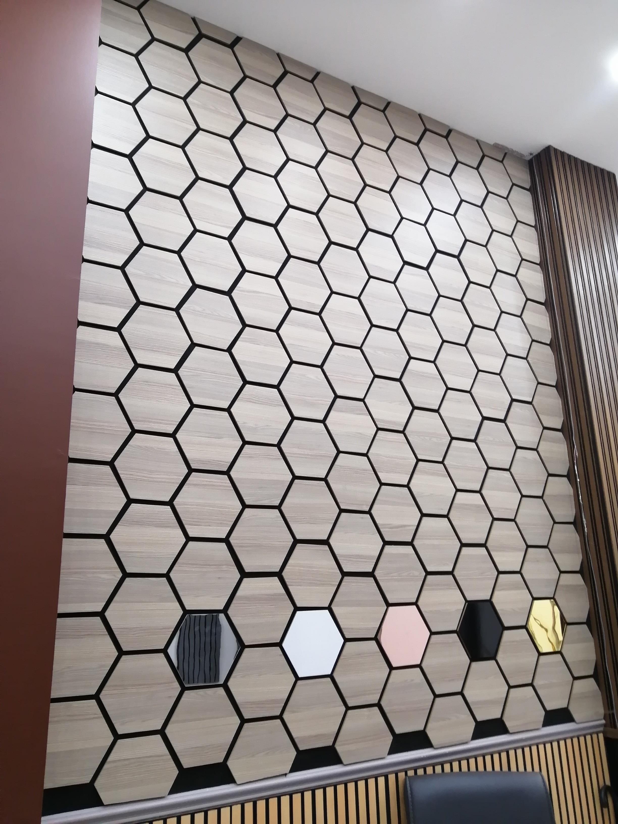 Teak Petek Akustik Panel - Deco Ala