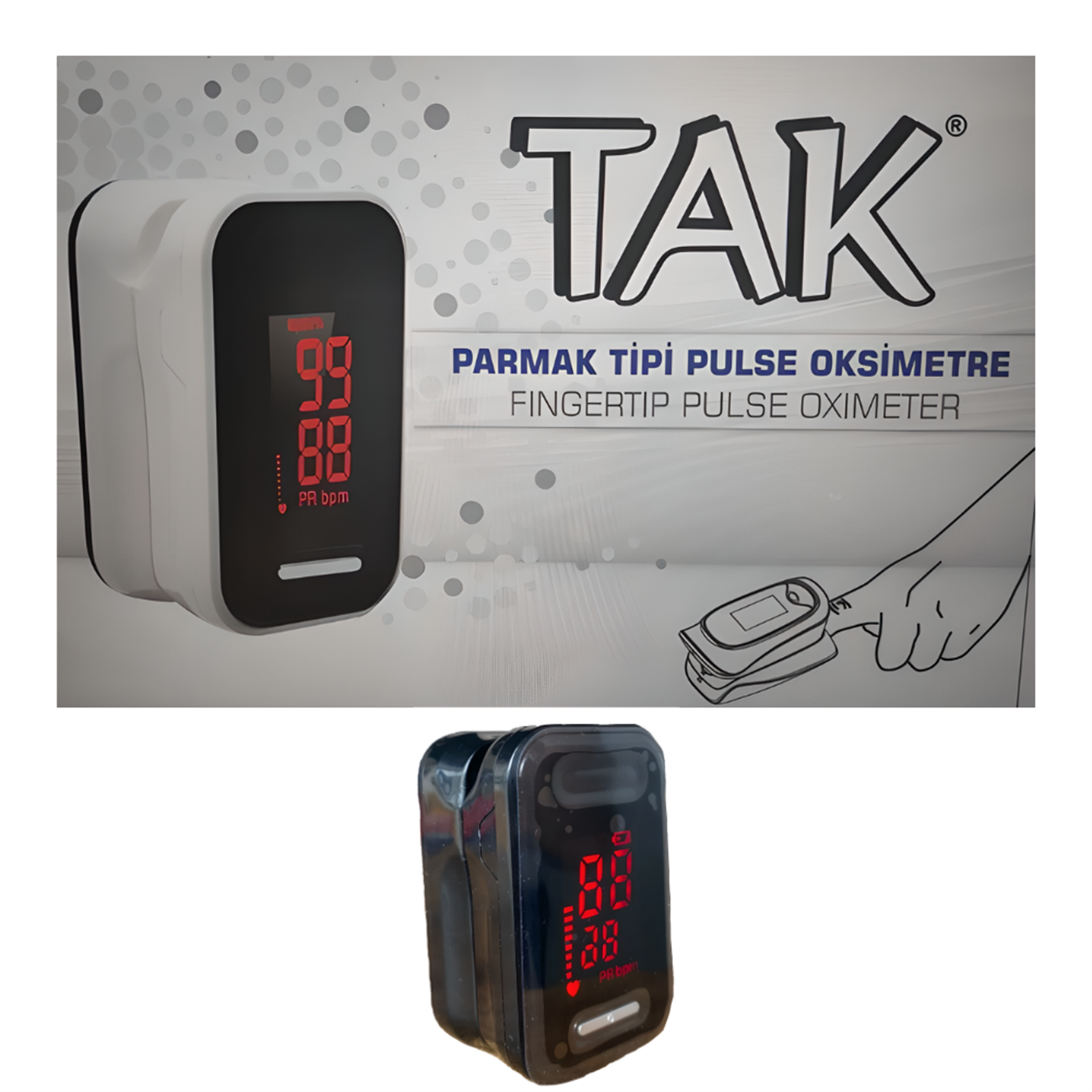 Parmak Tipi Pulse Oksimetre - medikazon.com