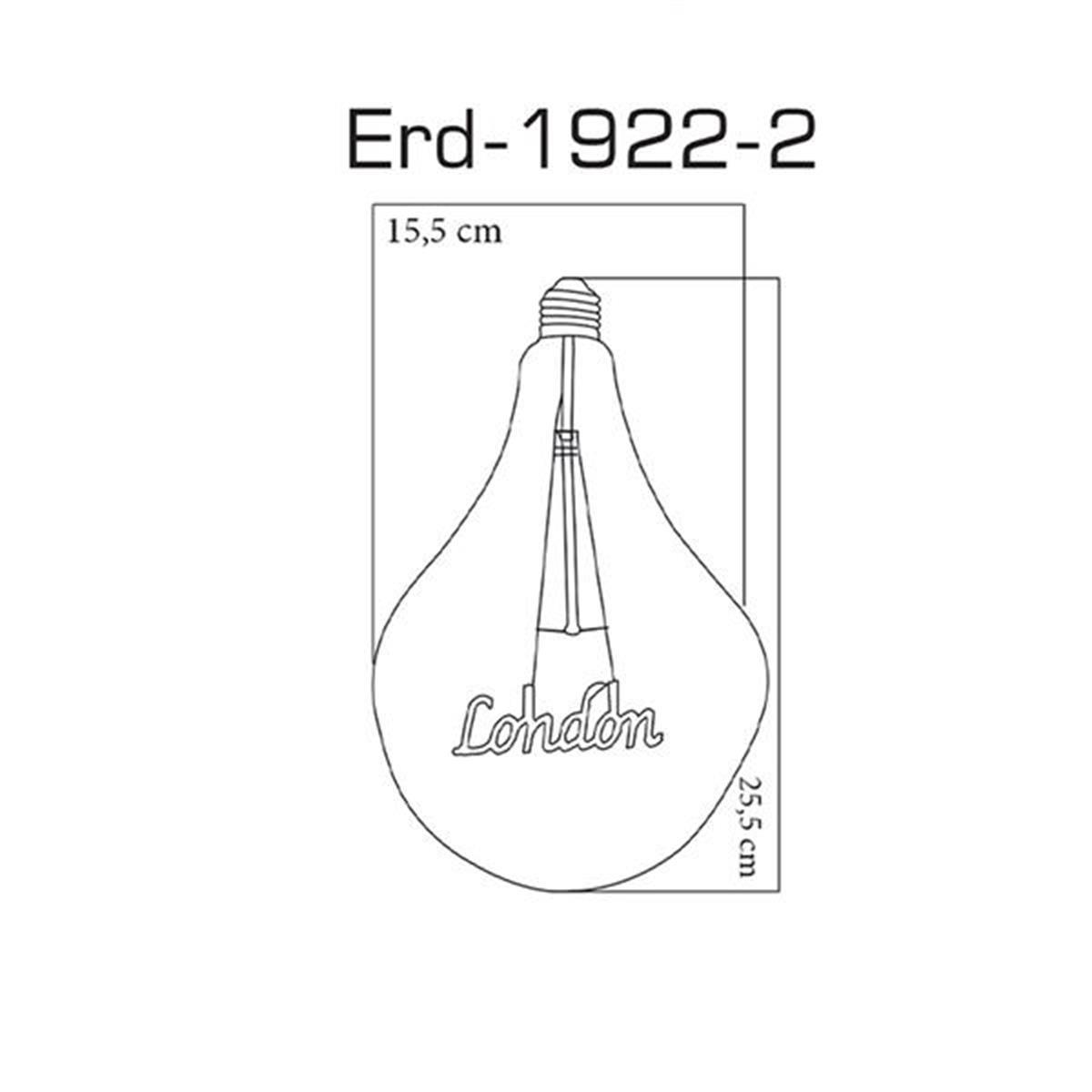 HEKA Heka Smart Home Sarkıt Avize (London Figürlü) - Füme Cam