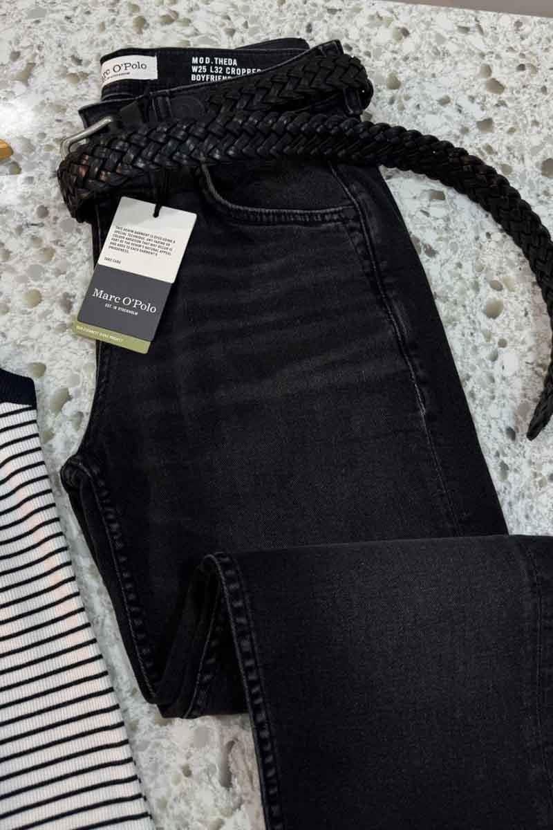 K2391 M.POLO BOYFRİEND TAŞLANMIŞ SİYAH JEAN