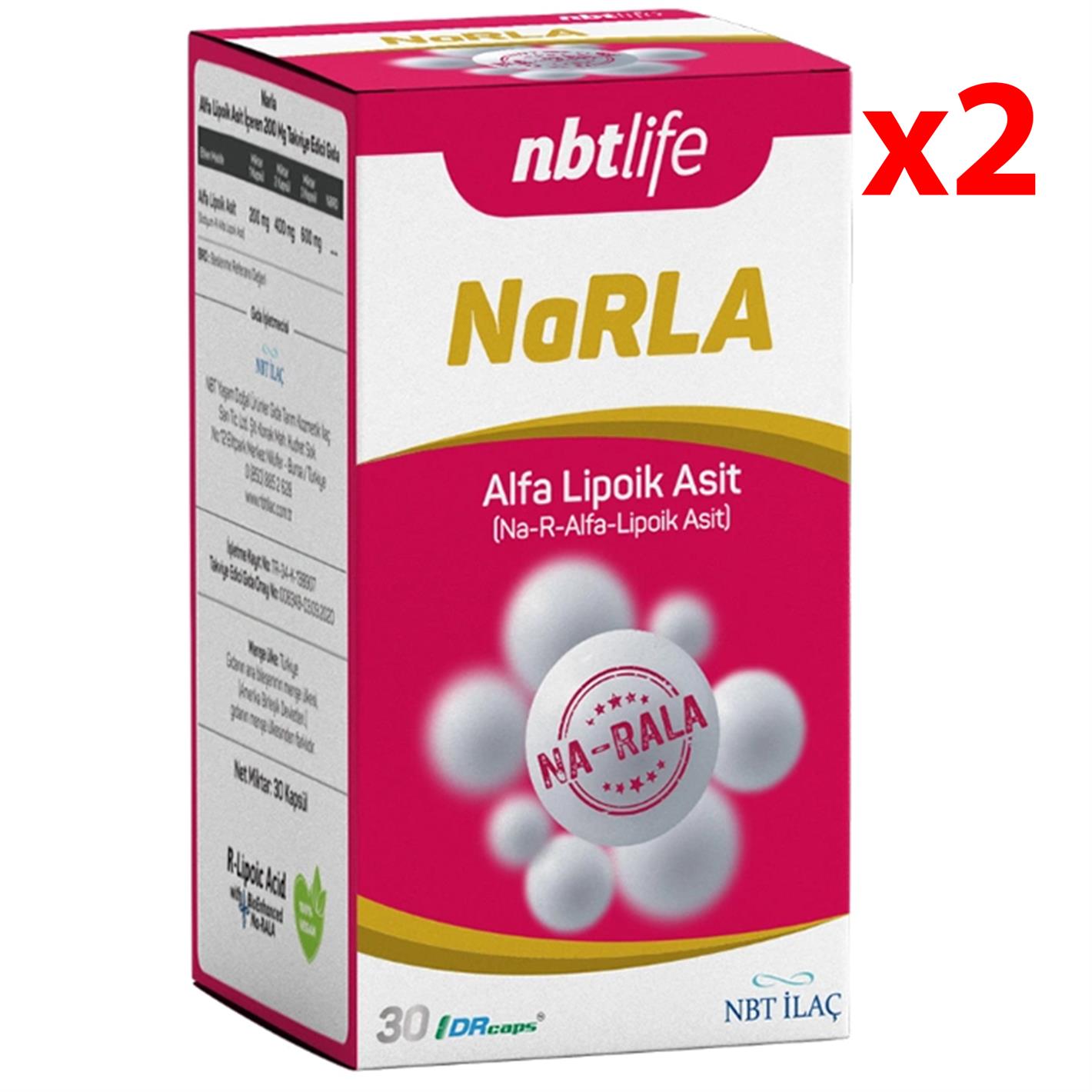 Nbt Life Narla Alfa Lipoik Asit Takviye Edici Gıda 30 Kapsül 2 Adet Fiyatları VitaminSAN