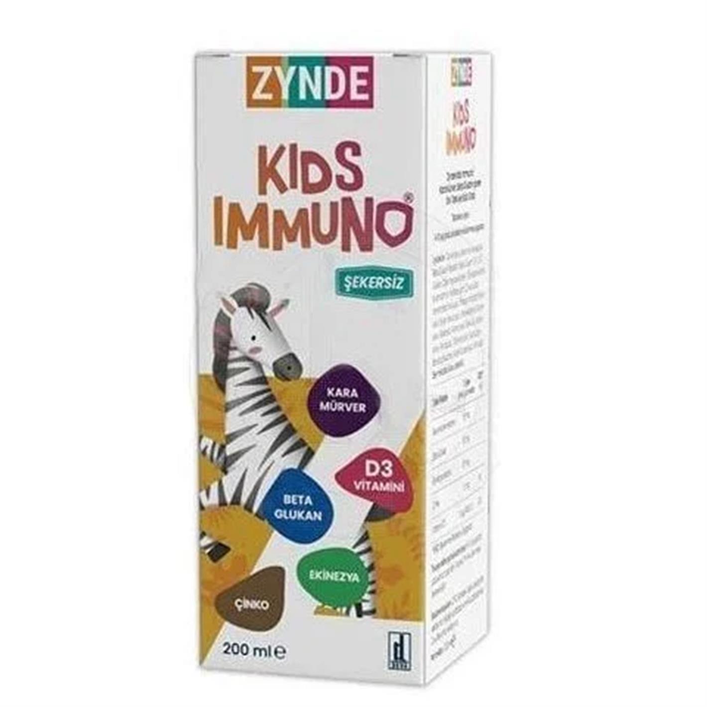 Zynde Kids Immuno Şurup 200 ML Fiyatları VitaminSAN