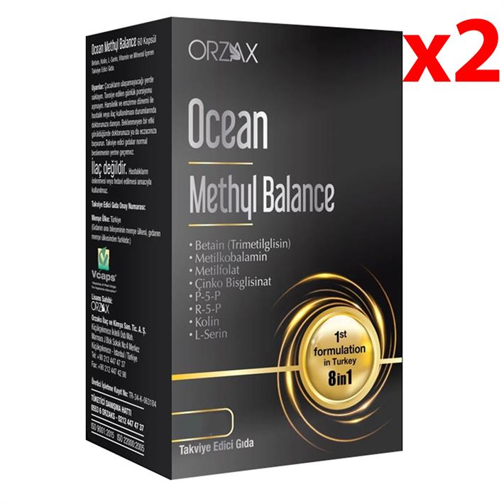 Orzax Ocean Methyl Balance Takviye Edici Gıda 30 Kapsül 2 Adet Fiyatları VitaminSAN