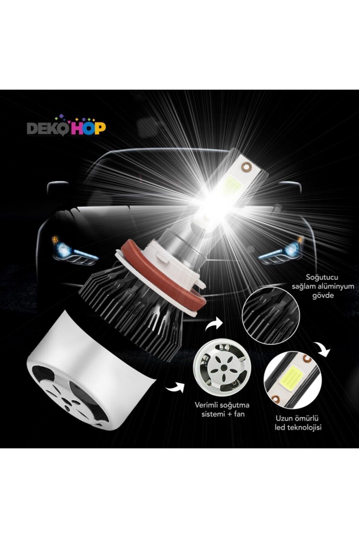 C9 Led Xenon BEYAZ Zenon Far Ampulü H1 / H3 / H4 / H7 / H11 / H27 / 9005 / 9006 Dekohop 'da