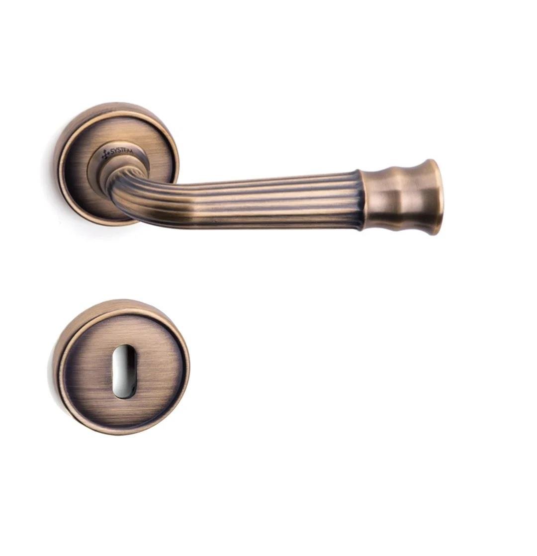 Despina Rozetli Kapı Kolu Antik Bronz - Oda | Dizaynaks