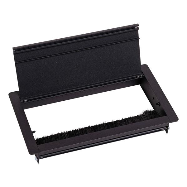 Mat Siyah Fırçalı Kablo Kanal Kapağı 500 mm