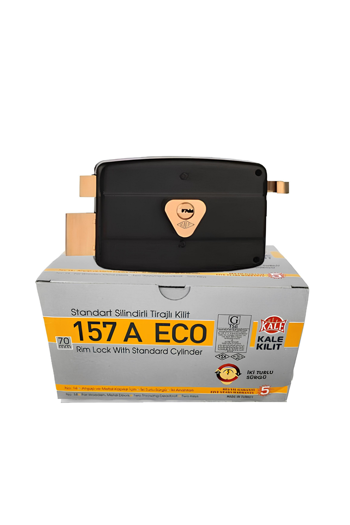 KALE 157A ECO DEMİR KAPI KİLİDİ SİLİNDİRLİ TRAJLI HIRD-45360