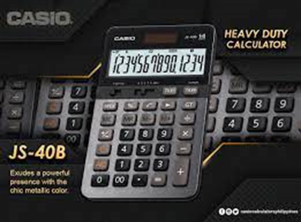 Casio Js-40B Prof-Masa Tipi 14 Hane Hesap Makinesi