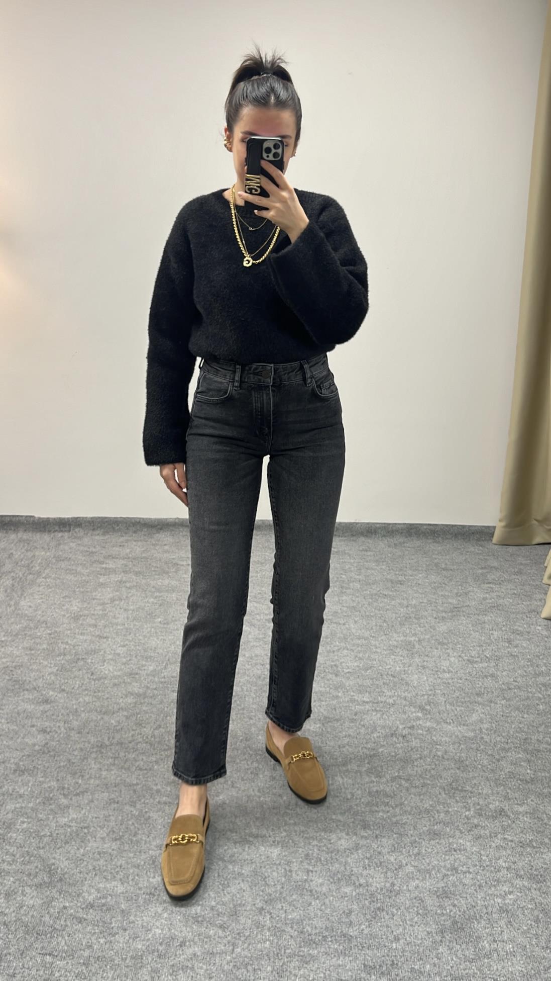 MAD ANTRASİT STRAIGHT FIT JEAN - Moog Butik