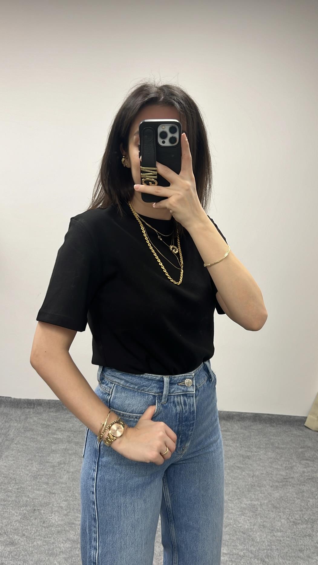 MAD SİYAH BASIC KISA KOLLU TİŞÖRT - Moog Butik