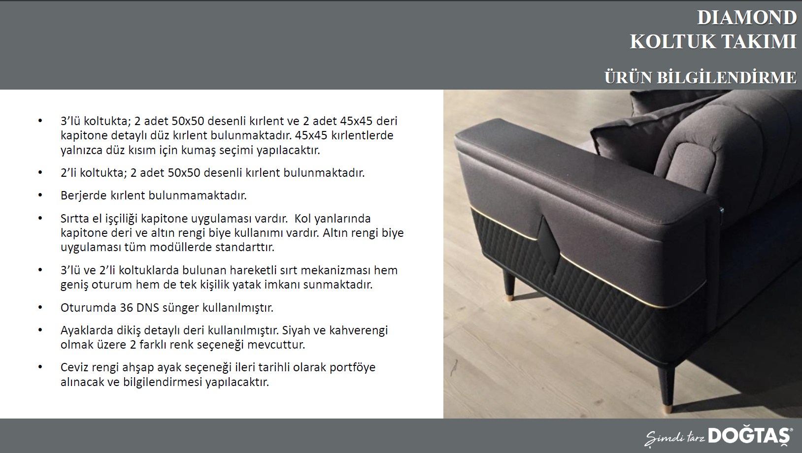 Diamond Koltuk Takımı | Evinizin Konforlu Koltuğu