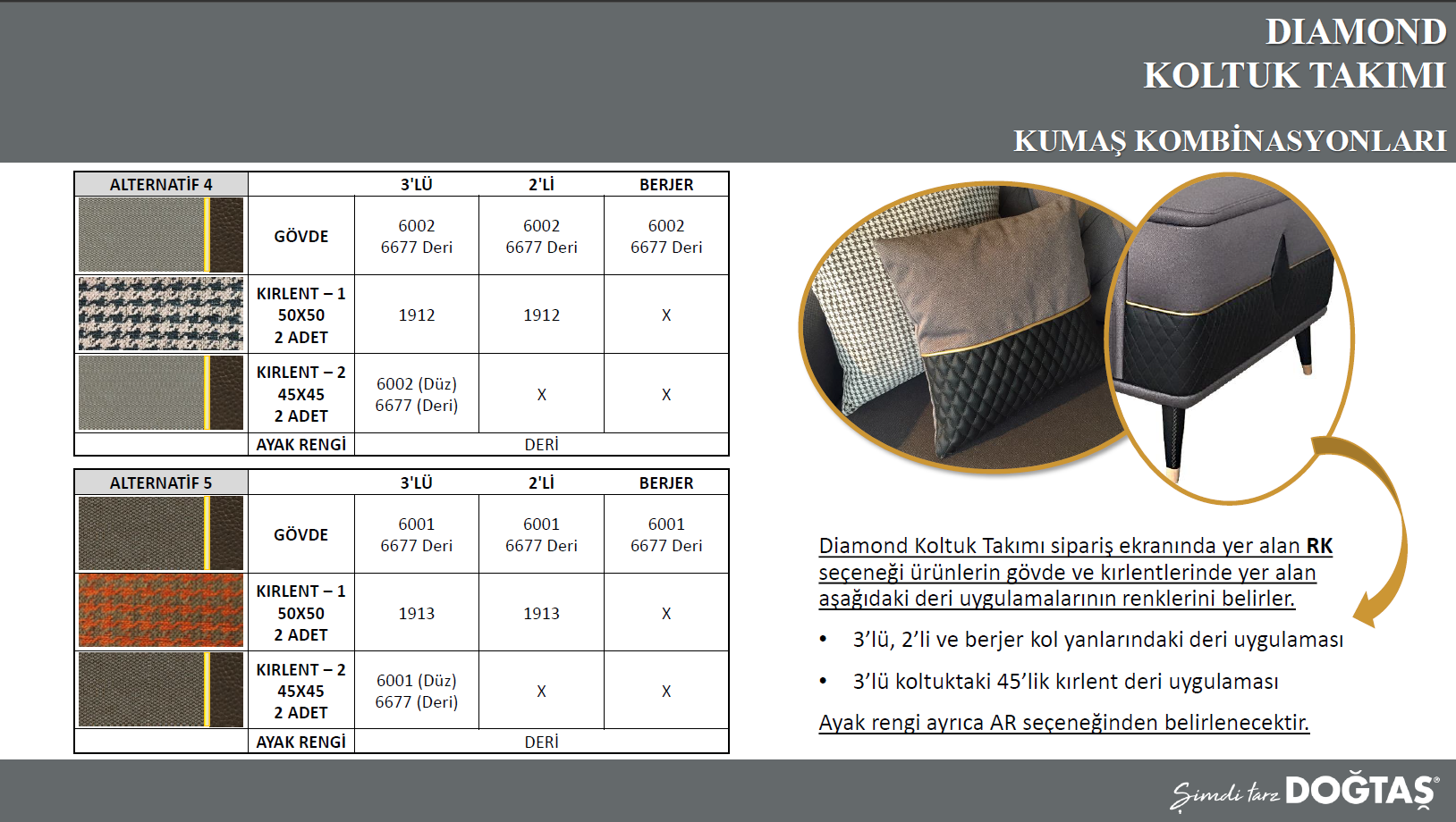 Diamond Koltuk Takımı | Evinizin Konforlu Koltuğu