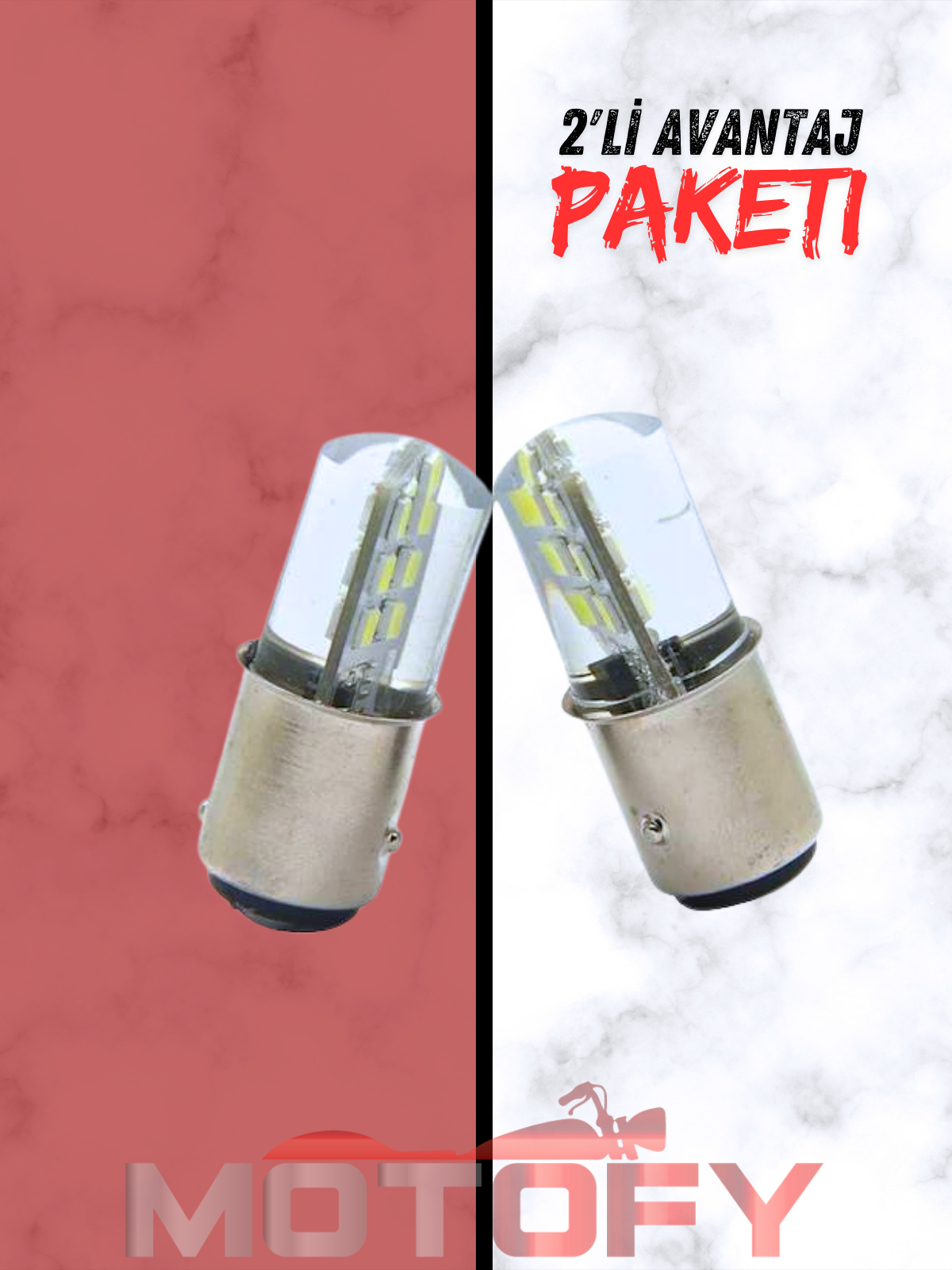 LED STOP ARKA FREN AMPÜLÜ ULTRA PARLAK BEYAZ (2 ADET)