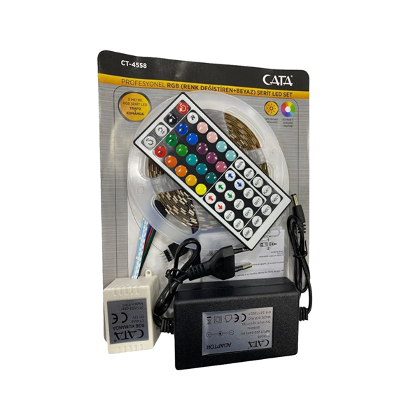 Cata RGB Şerit Led Seti 5m Led 15 Renk + Trafo + Kumanda - Karavan ...