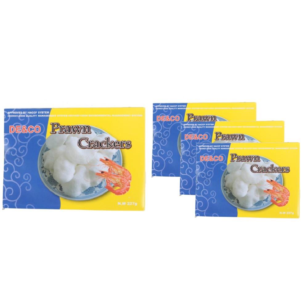 DE&CO Karides Cipsi Kraker Beyaz 227g x 3 Adet