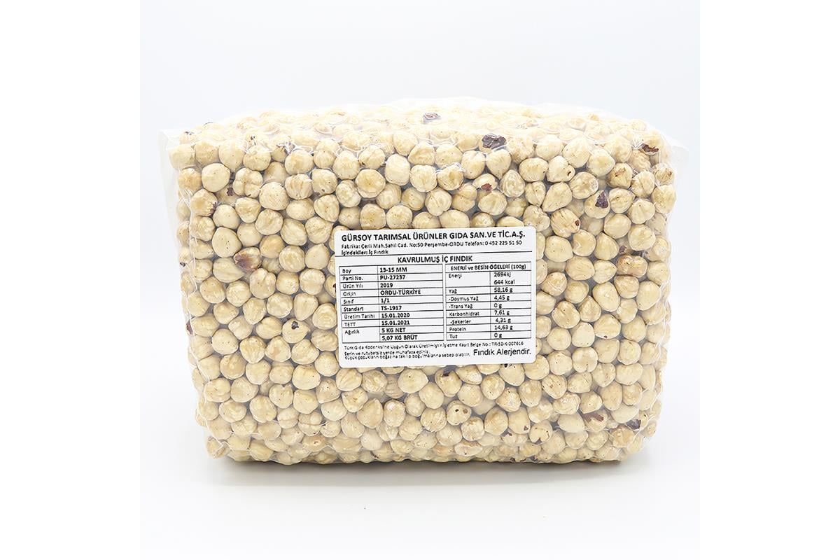 Gürsoy Kavrulmuş İç Fındık 5kg Vakum Paket