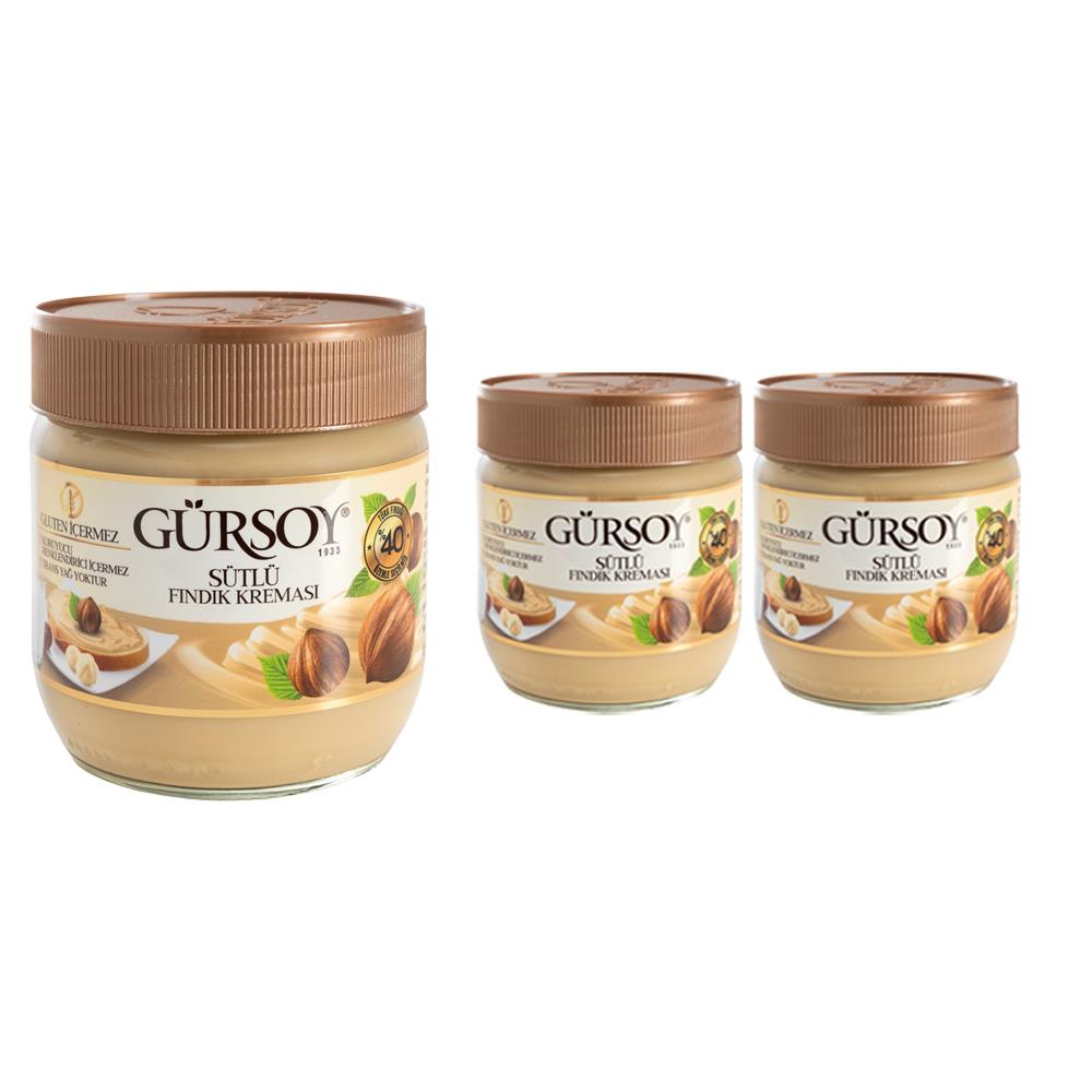 Gürsoy Sütlü Fındık Kreması 400g x 2 Adet