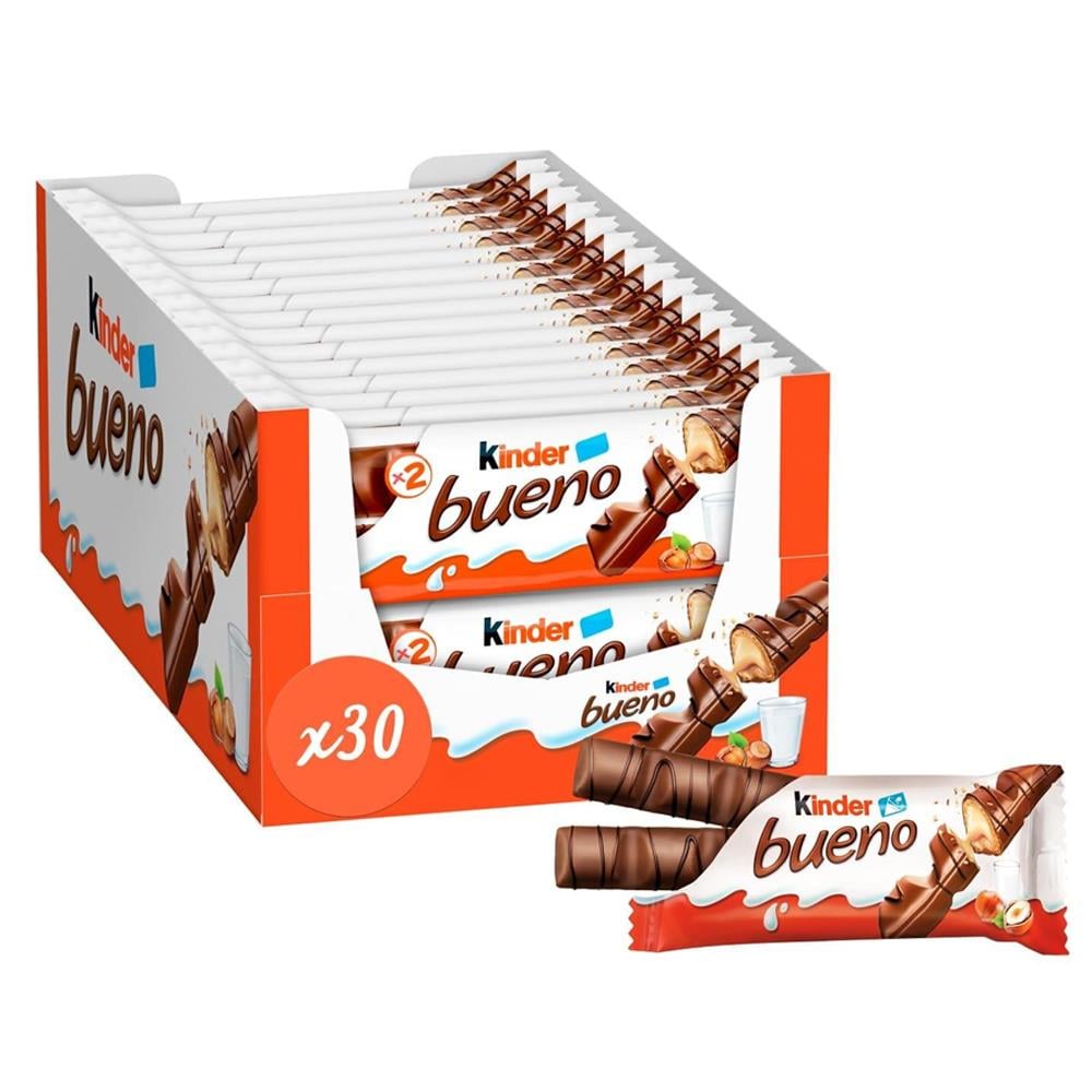 Kinder Bueno – Sütlü Fındık Kremalı Çikolata 43g x 30 Adet