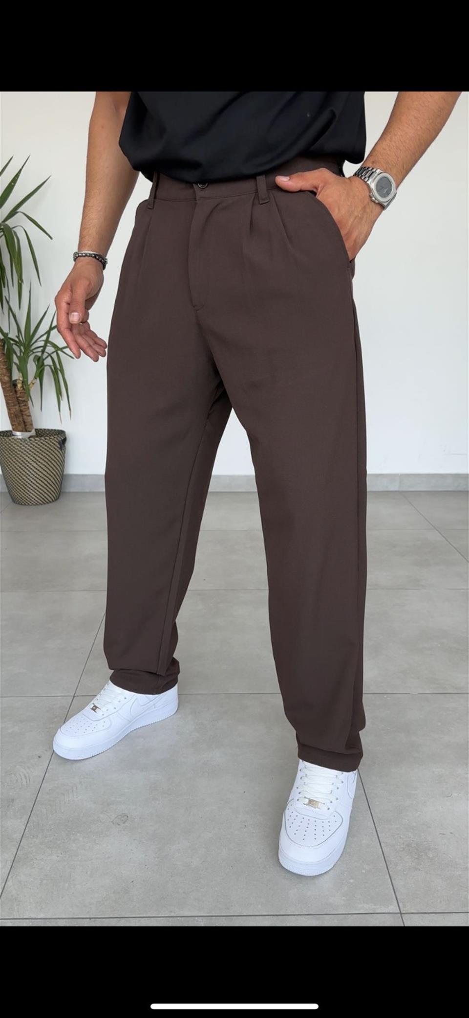 Pileli Baggy Kumaş Pantalon | Can Atay