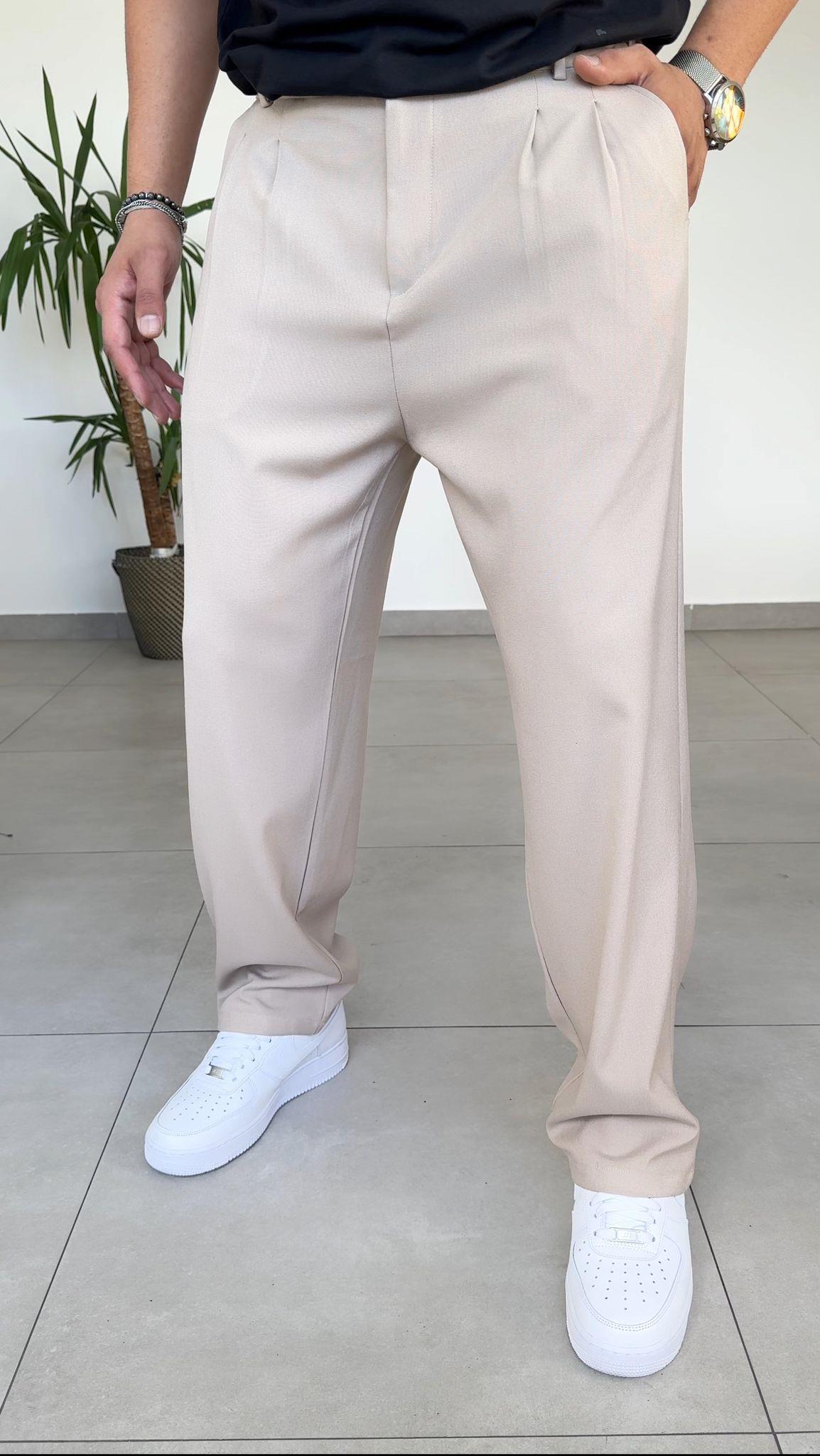 Pileli Baggy Kumaş Pantalon | Can Atay