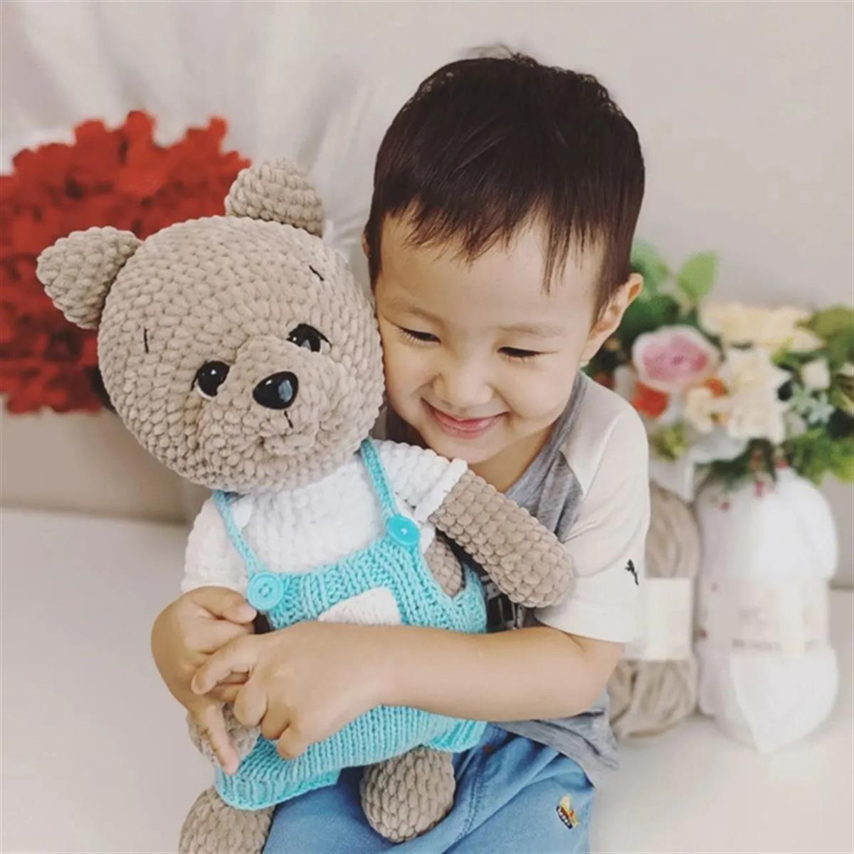 Wolans Bunny Baby Chenille Velvet Yarn 07 Fuschia