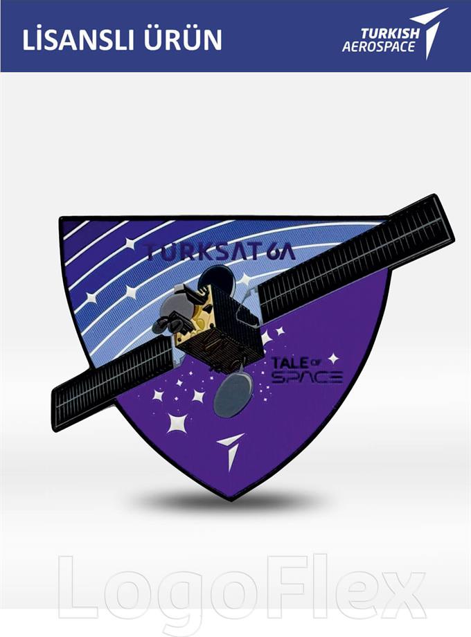 TÜRKSAT-6A Peç TPU - ArmaPatch.com Orjinal Logo Mağazası