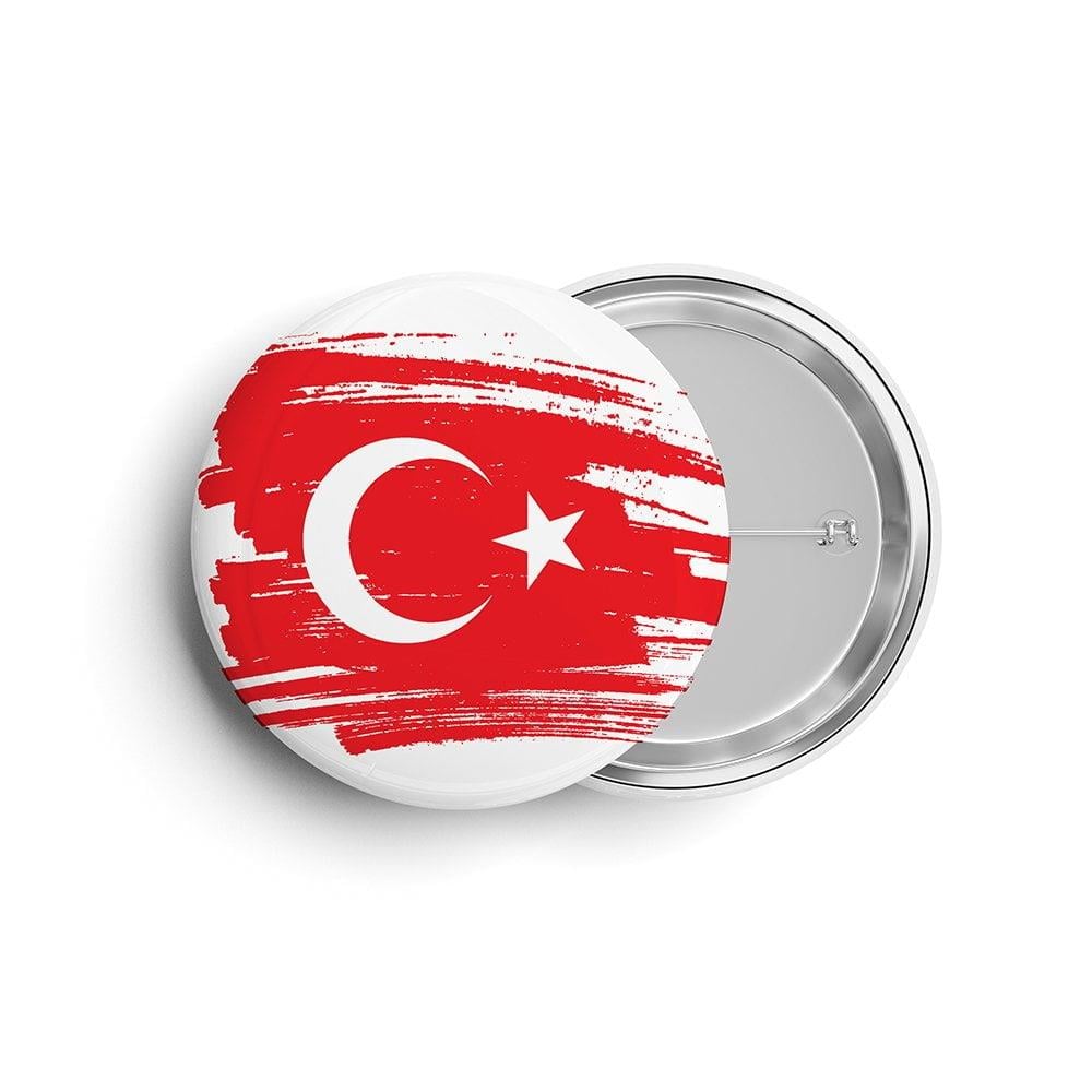 Bayrak Rozet 1 | Buton Rozet | Güvenilir Baskı Hızlı Teslimat