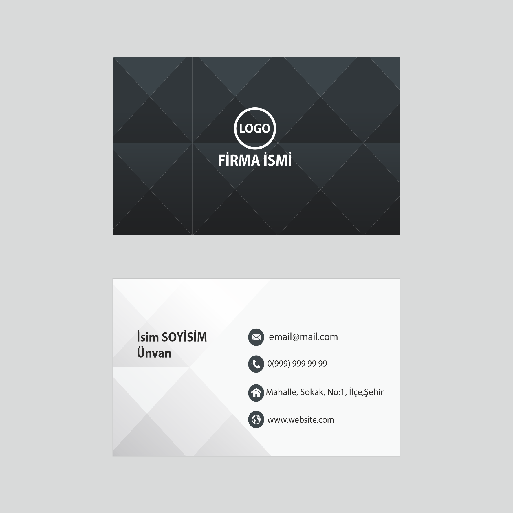 Kurumsal Kartvizit Model 1