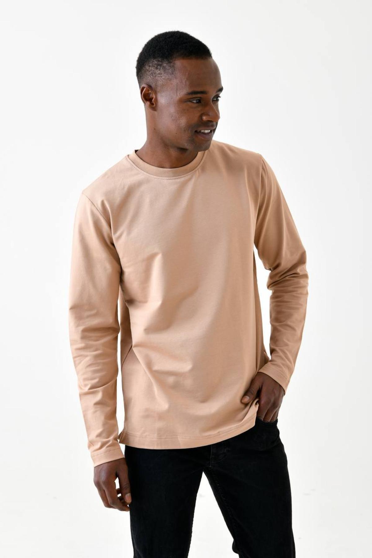 Men sweatshirt wholesale Caramel color