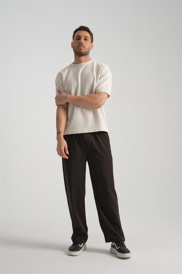 Wholesale Ferith Men's Baggy Fit Fabric Pants | Wholesale Trouser